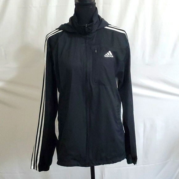 adidas | Jackets & Coats | Adidas Unisex Small Black Jacketwindbreaker ...